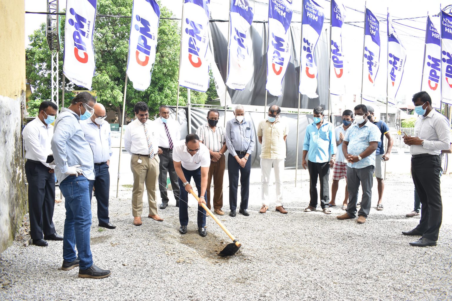 Laying the foundation stone for proposed CIPM cafeteria building - CIPM ...