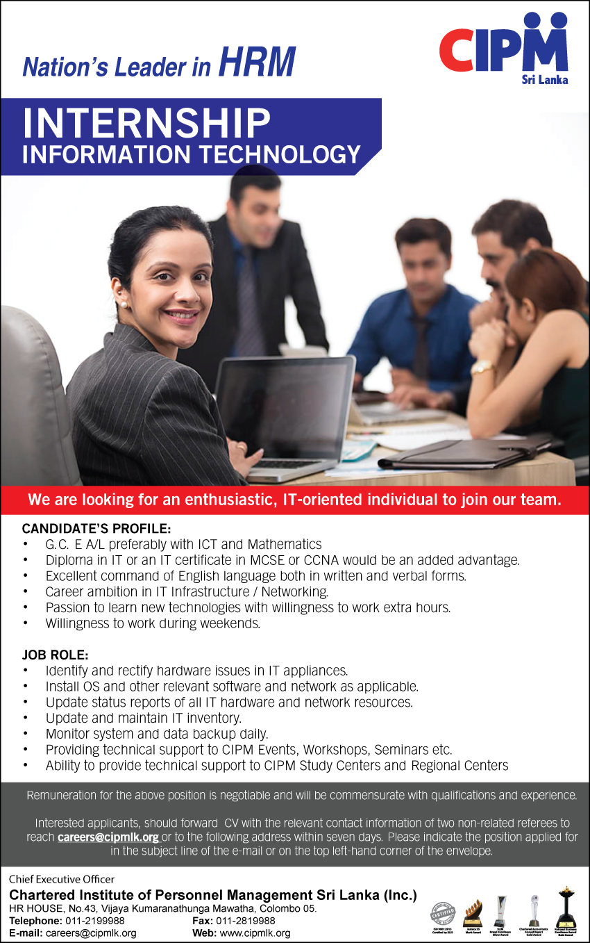 Careers – CIPM Sri Lanka