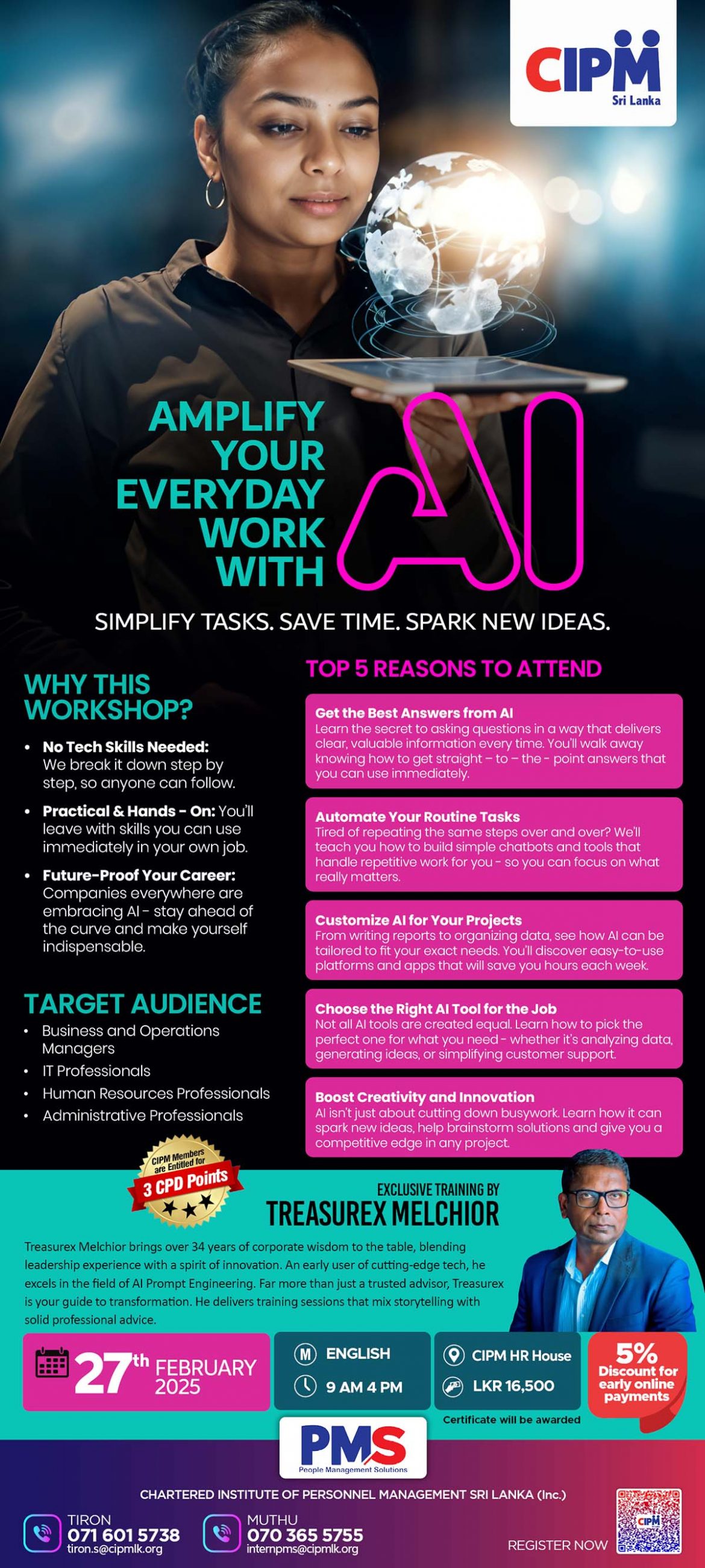 Amplify Your Everyday Work with AI - CIPM Sri Lanka